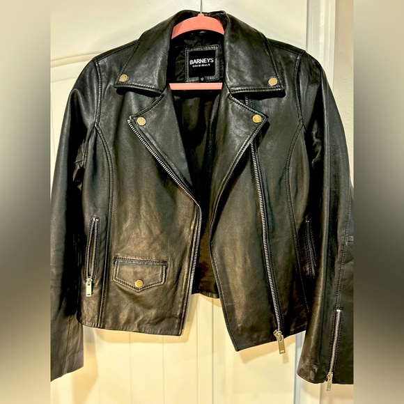 Barneys New York | Jackets & Coats | Barneys Original Crop Leather ...